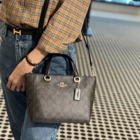 Coach | Bags | Nwt Coach Alice Satchel In Signature Canvas Bag ...